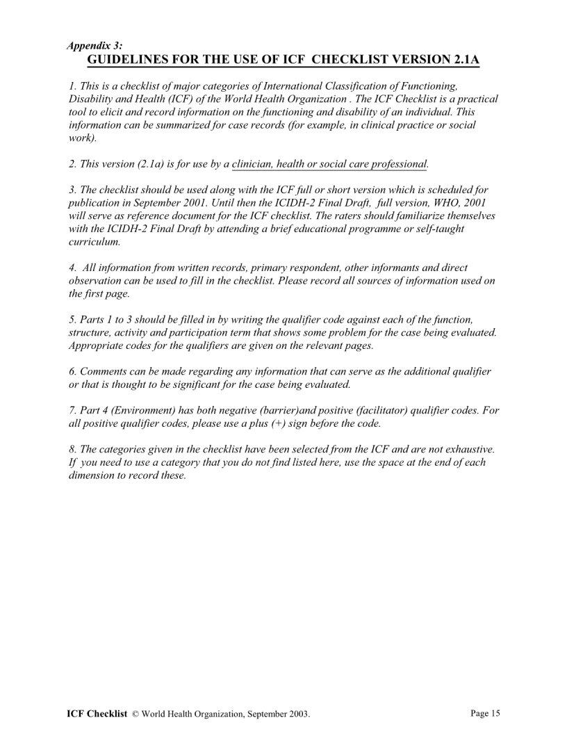 Blank Icf Checklist | Fill Out and Print PDFs