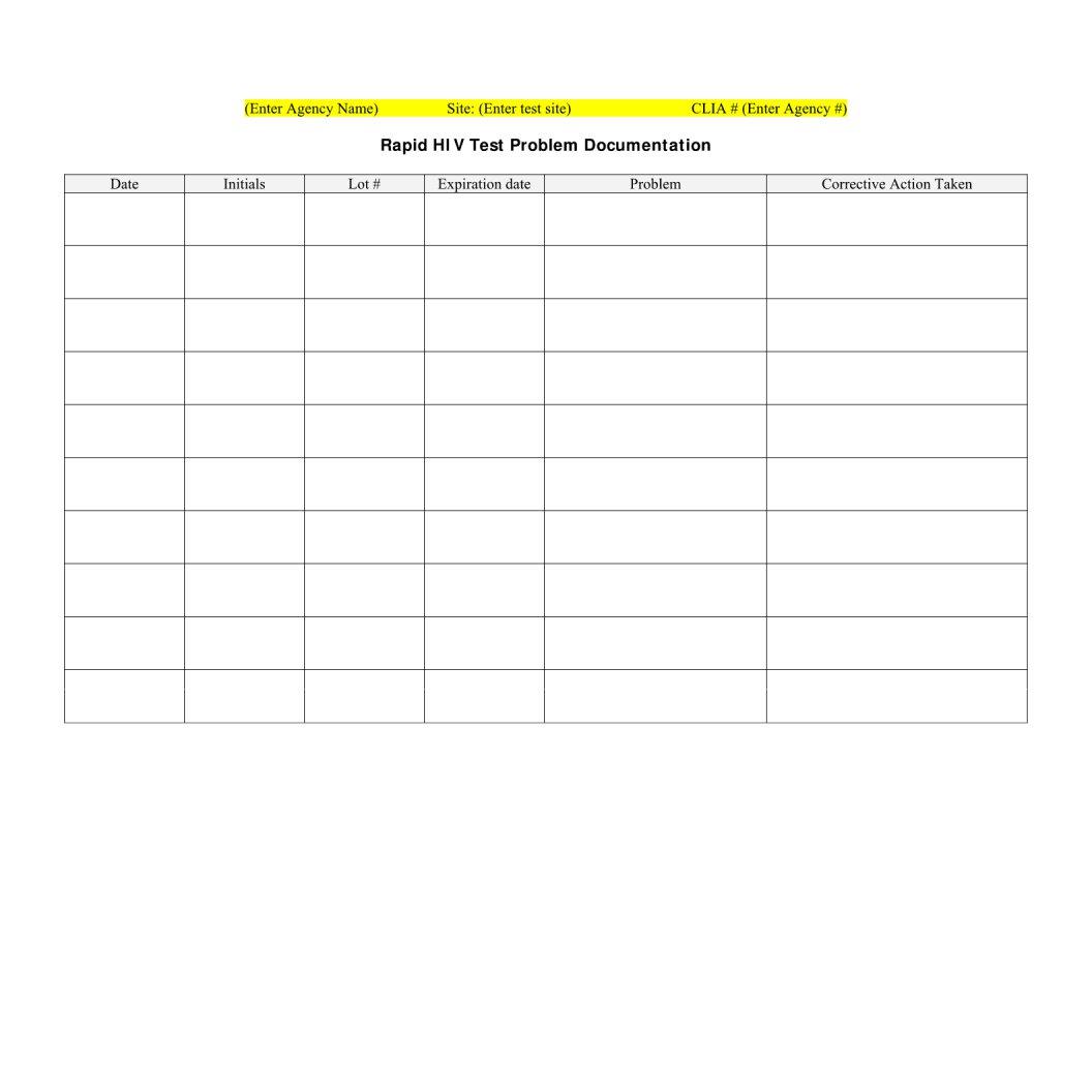 Blank Negative Hiv Test Form | Fill Out and Print PDFs