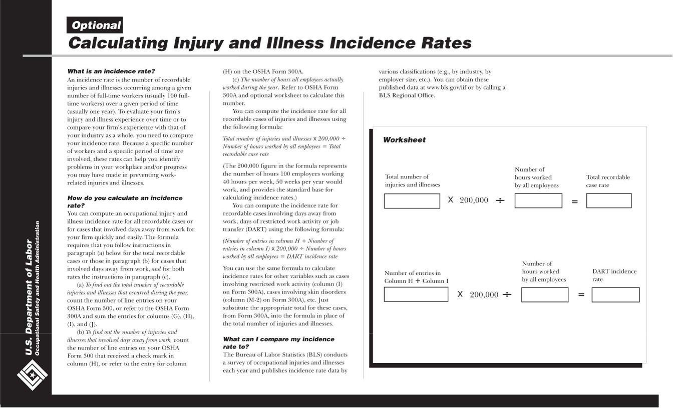 Blank Osha Form 300 | Fill Out and Print PDFs