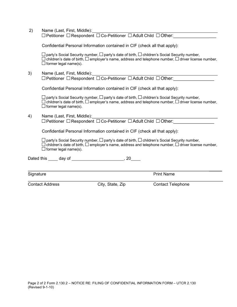 Blank Restraining Order Notice | Fill Out and Print PDFs