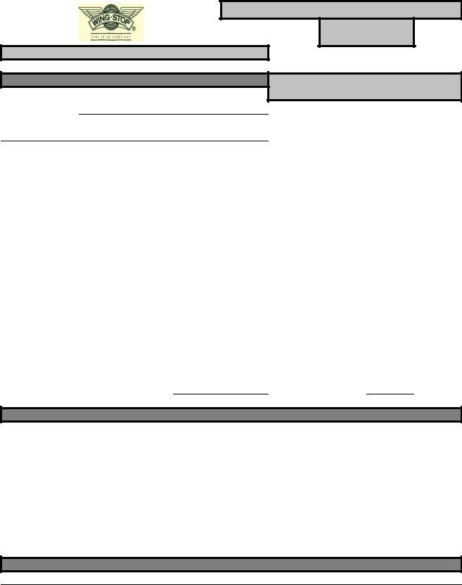 Blank Wingstop Application Form | Fill Out and Print PDFs