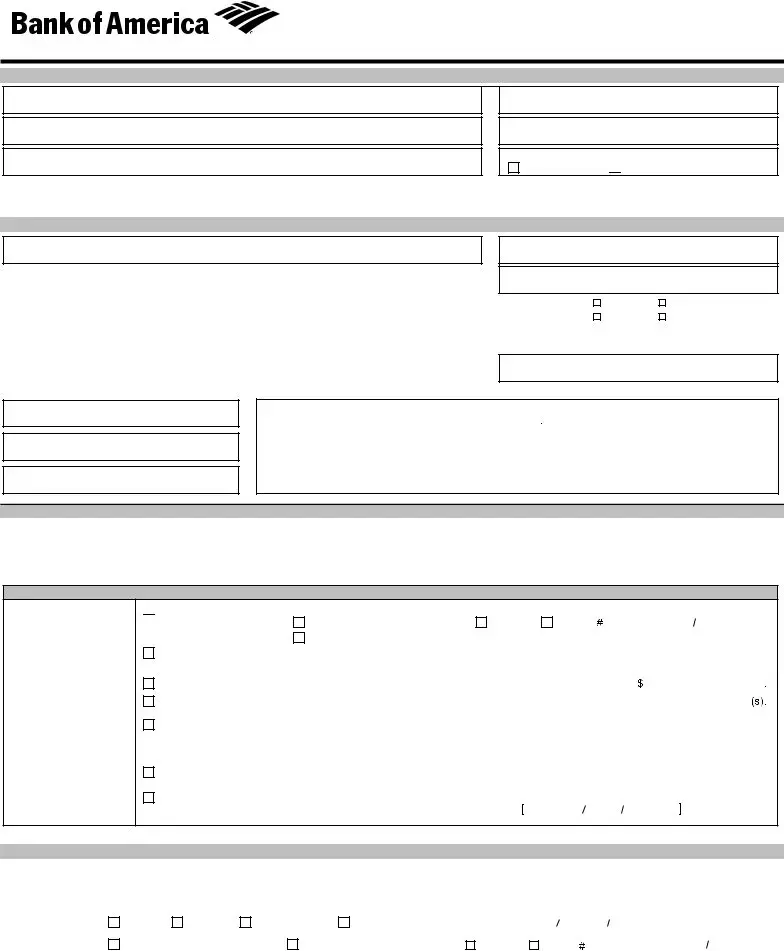 Blank Bank Of America Beneficiary Form | Fill Out and Print PDFs