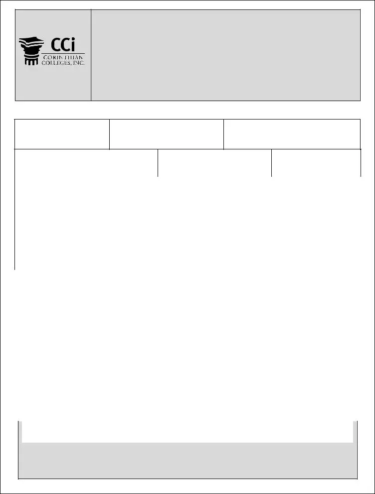 Blank Cci Transcript Request Form | Fill Out and Print PDFs