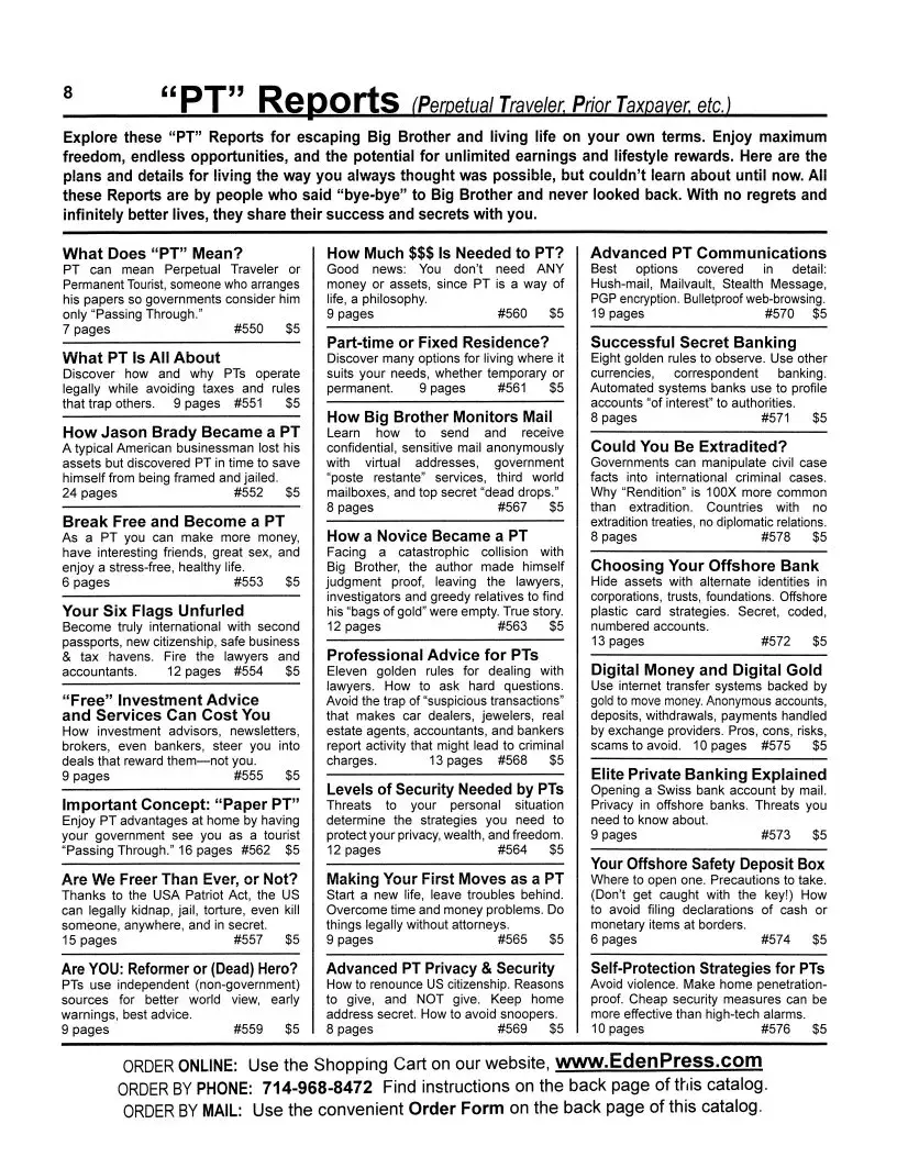 Blank Eden Press Catalog | Fill Out and Print PDFs