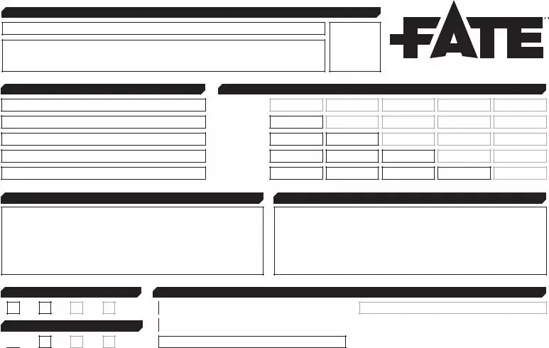 Blank Fate Character Sheet | Fill Out and Print PDFs