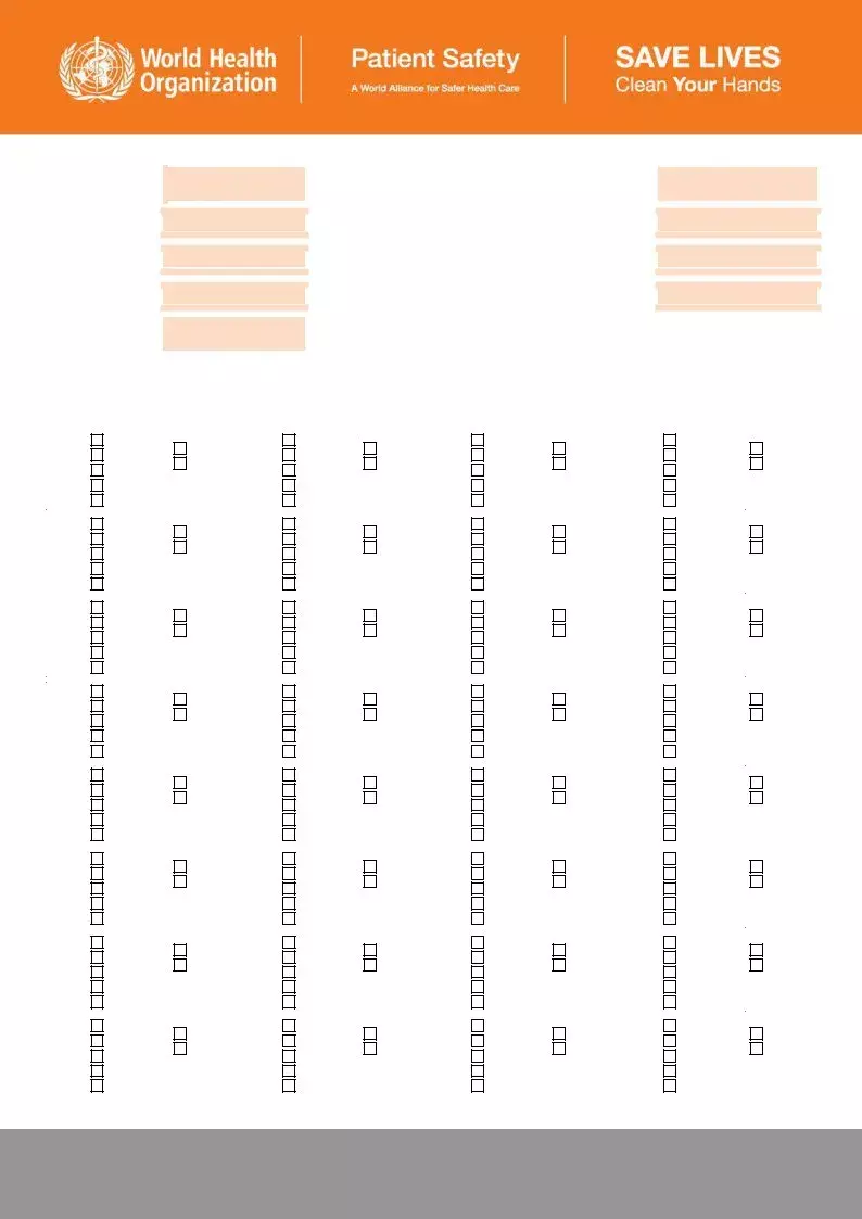Blank Hand Hygiene Observation Form | Fill Out and Print PDFs
