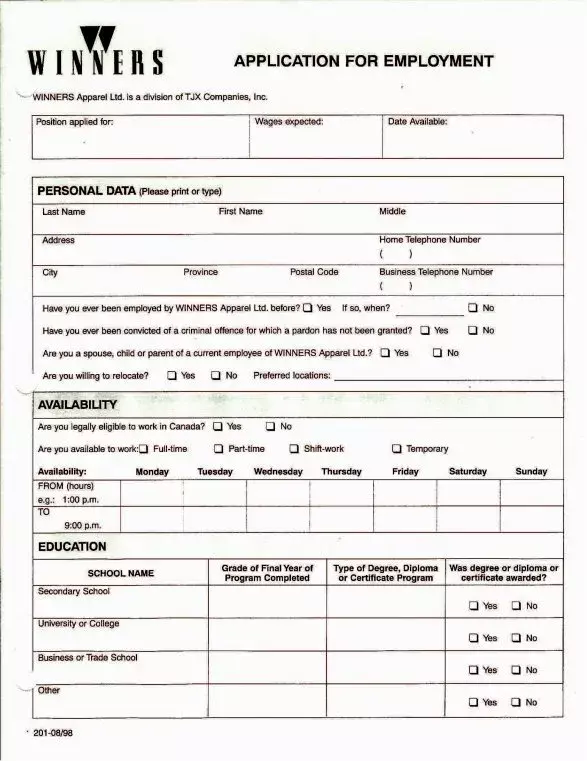 Blank Home Depot Printable Application | Fill Out and Print PDFs