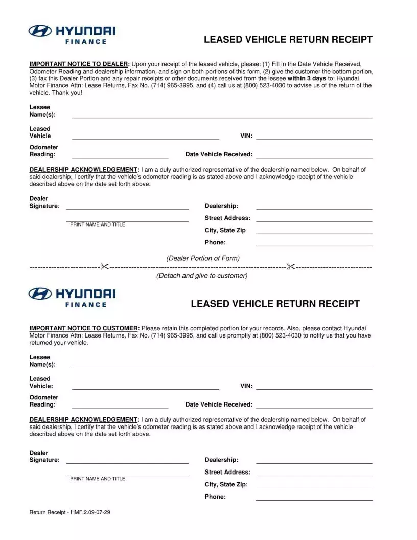 Blank Hyundai Finance Odometer Statement | Fill Out and Print PDFs
