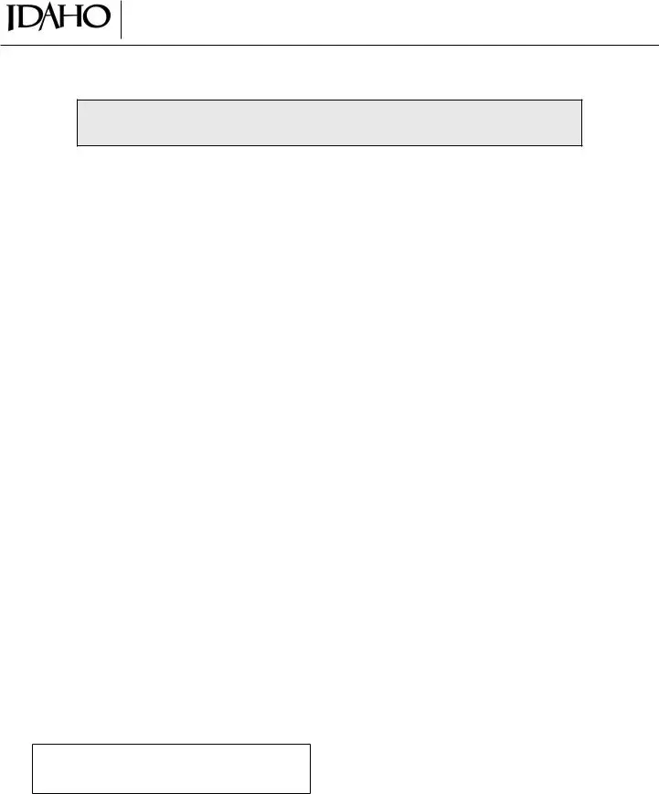 Blank Idaho Business Registration Form | Fill Out and Print PDFs