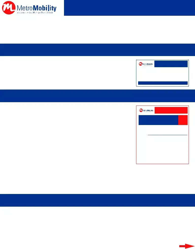 Blank Metro Mobility Application | Fill Out and Print PDFs