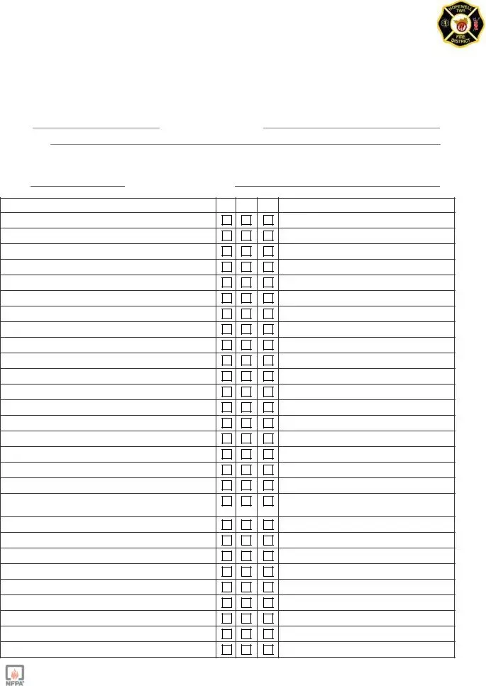 Blank Nfpa Fire Pump Inspection Form | Fill Out and Print PDFs