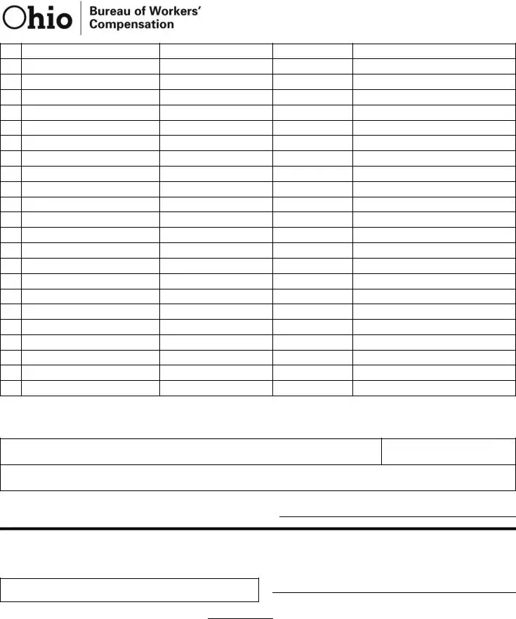 Blank Ohio Form Bwc 1217 | Fill Out and Print PDFs