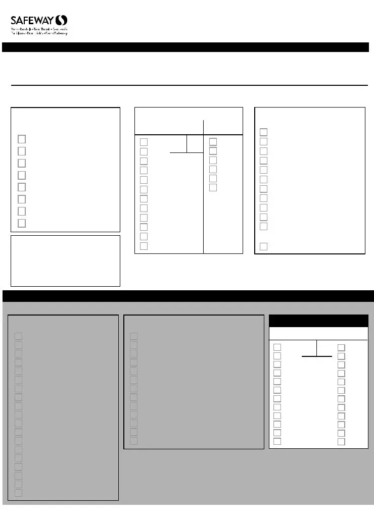 Blank Safeway Job Application | Fill Out and Print PDFs