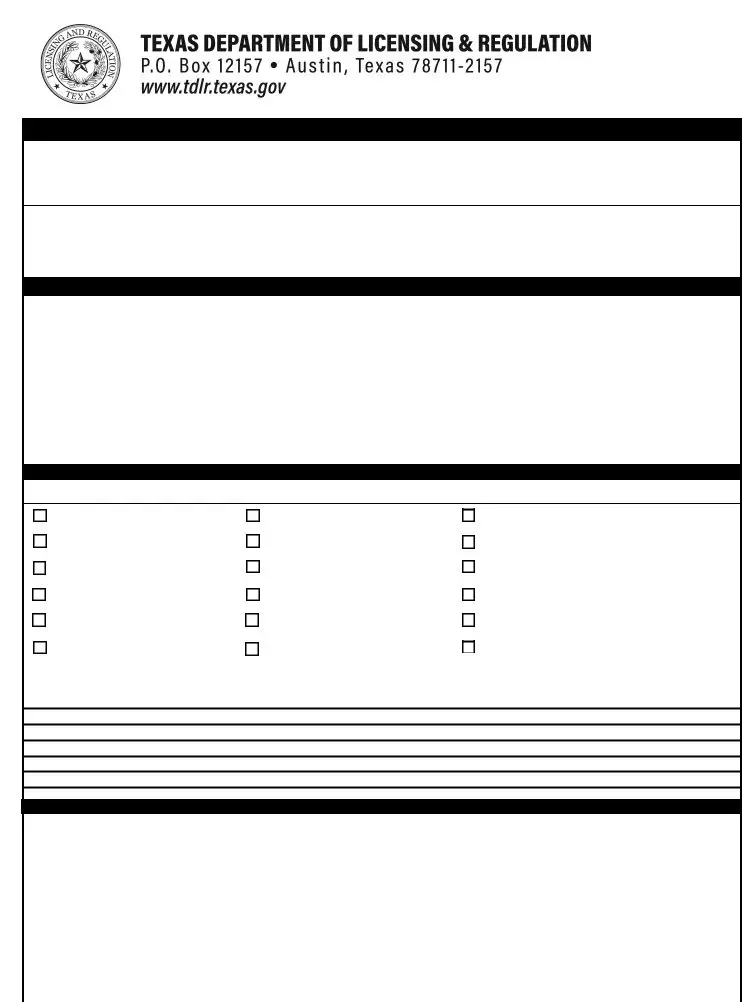Blank Tdlr Contractors License | Fill Out and Print PDFs