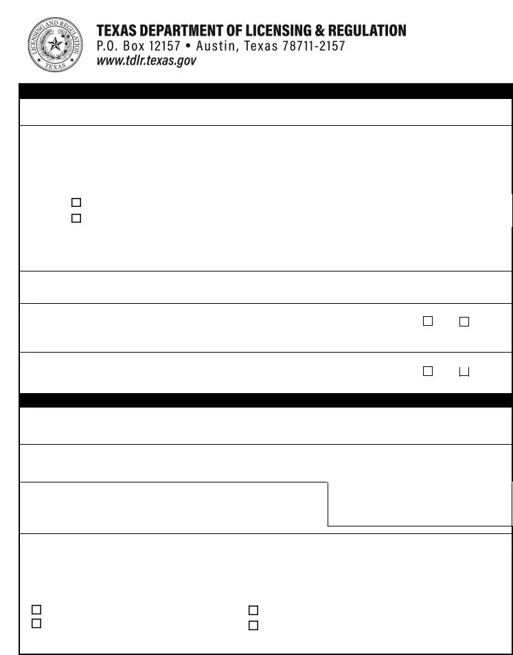 Blank Tdlr Contractors License | Fill Out and Print PDFs
