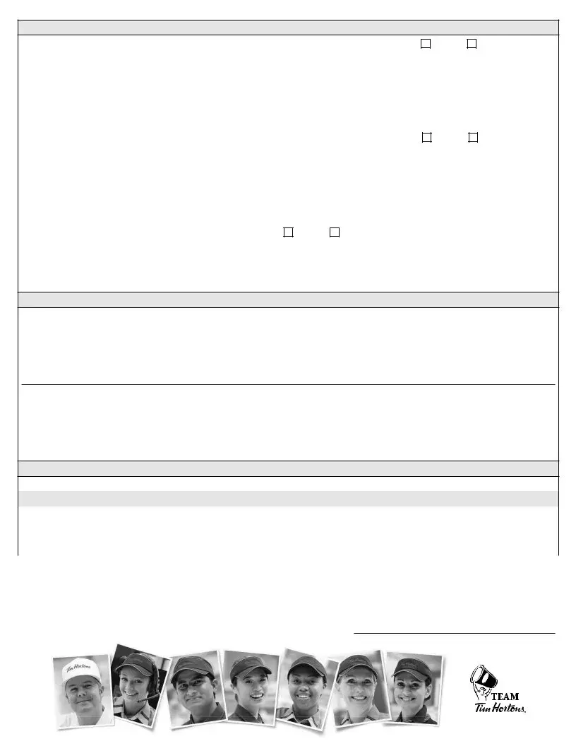Blank Tim Hortons Job Application | Fill Out and Print PDFs