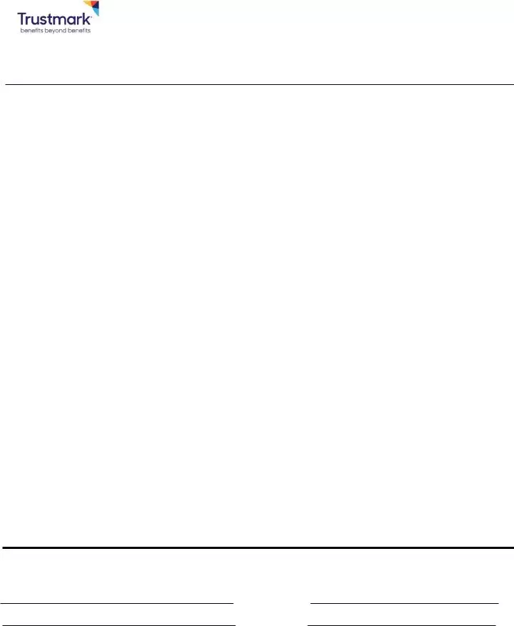 Blank Trustmark Accident Claim Form | Fill Out and Print PDFs