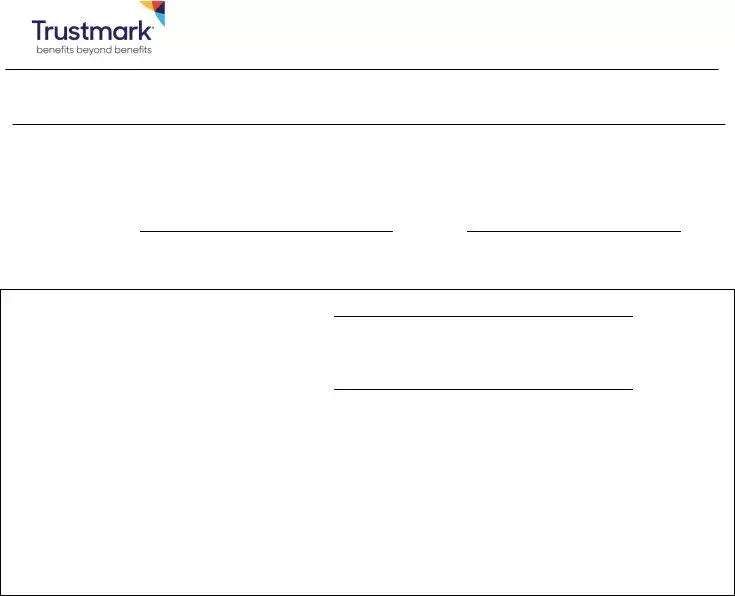 Blank Trustmark Benefit Claim Form | Fill Out and Print PDFs