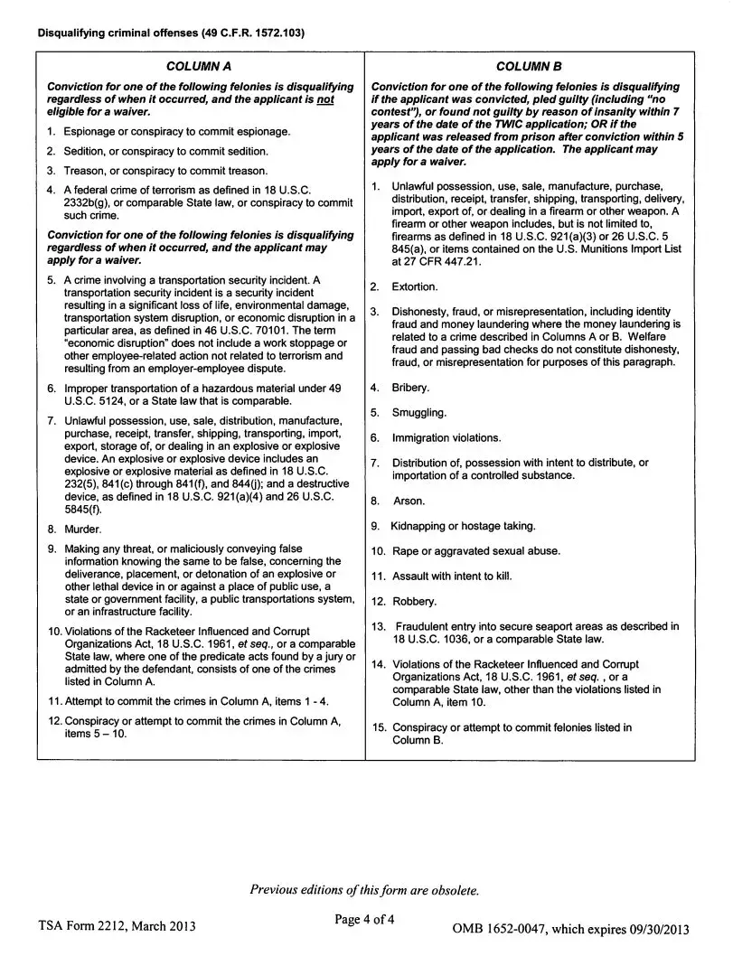 Blank Tsa Form 2212 | Fill Out and Print PDFs