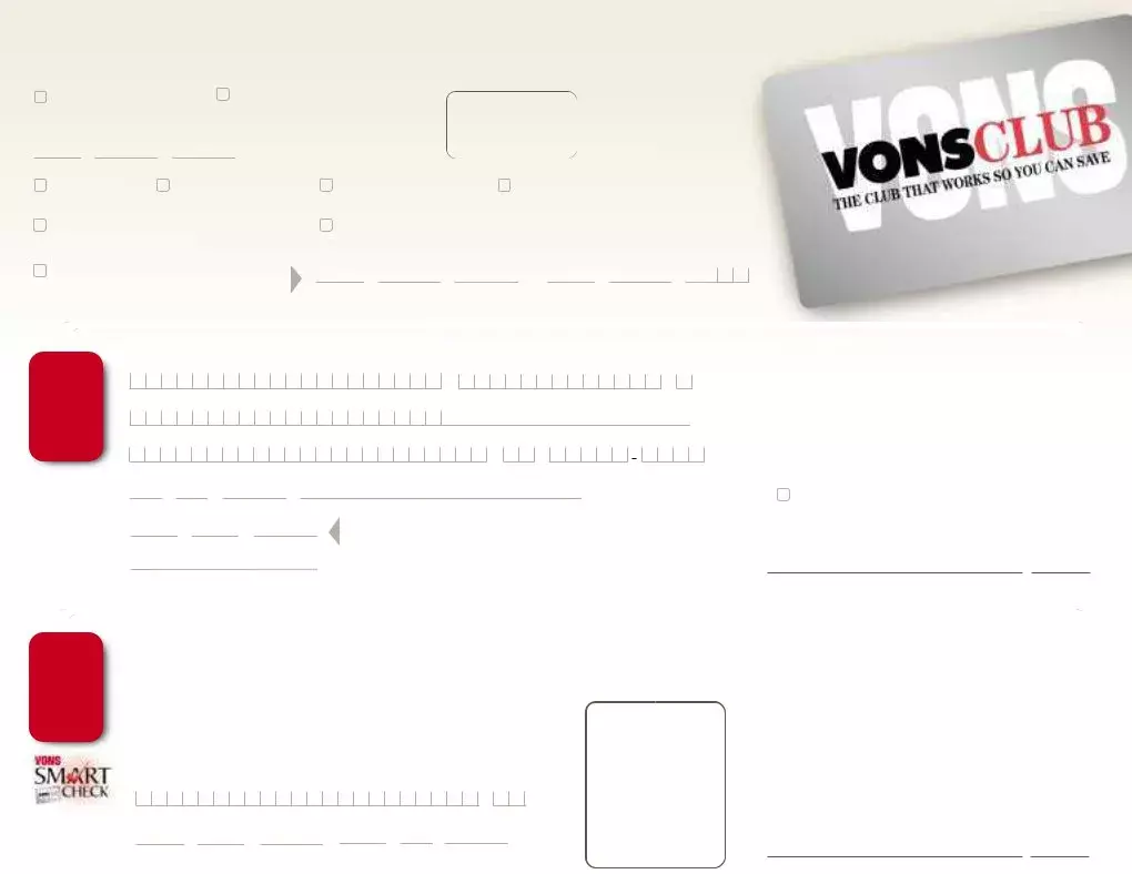 Blank Vons Club Savings | Fill Out and Print PDFs